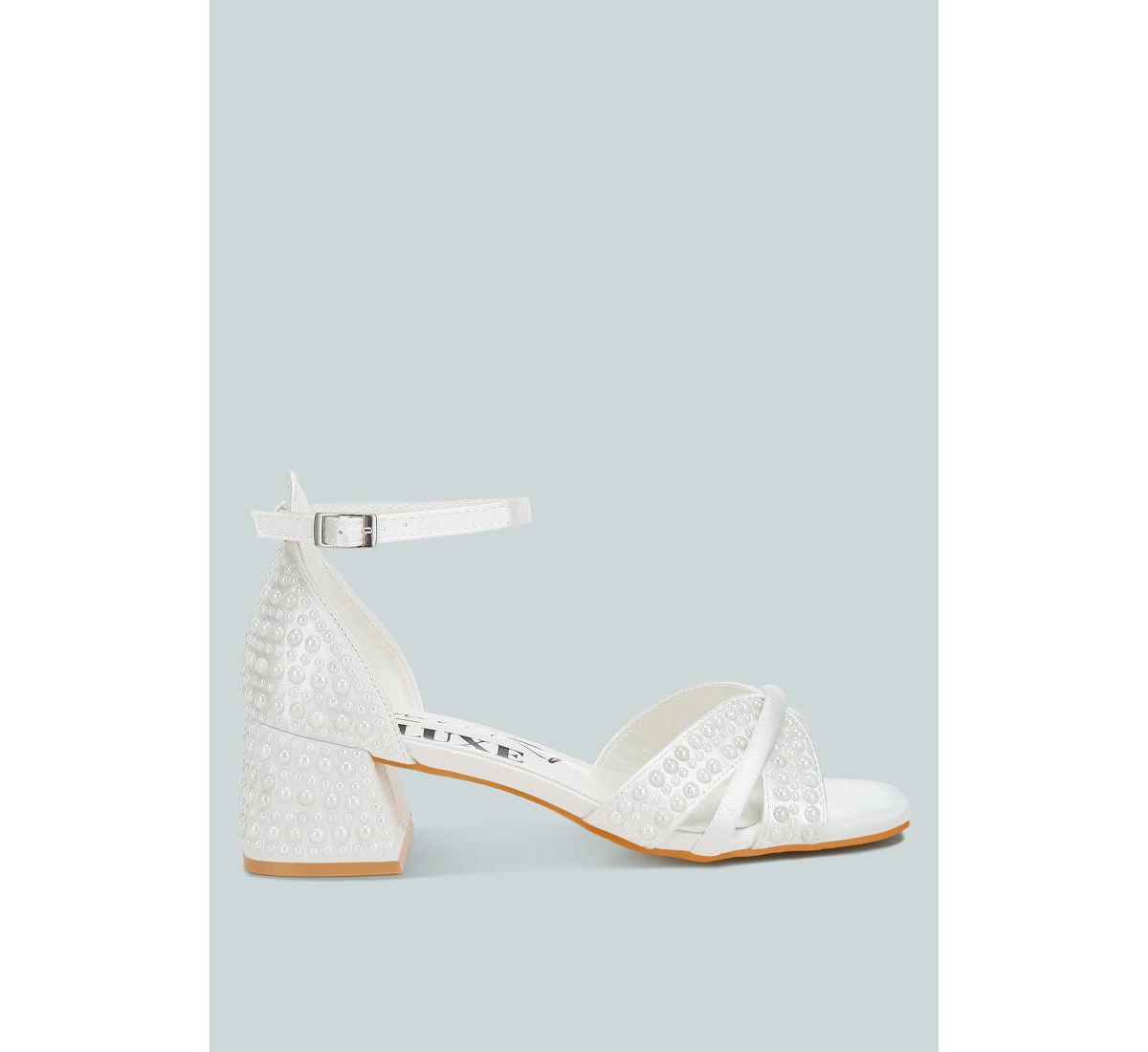 Click here for Cinnabon Pearl Embellished Strappy Sandals - White prices