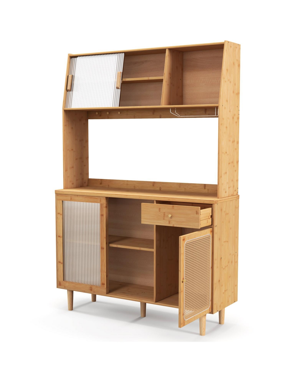 Click here for 69 Inch Wine Bar Kitchen Cabinet with Sliding Temp... prices