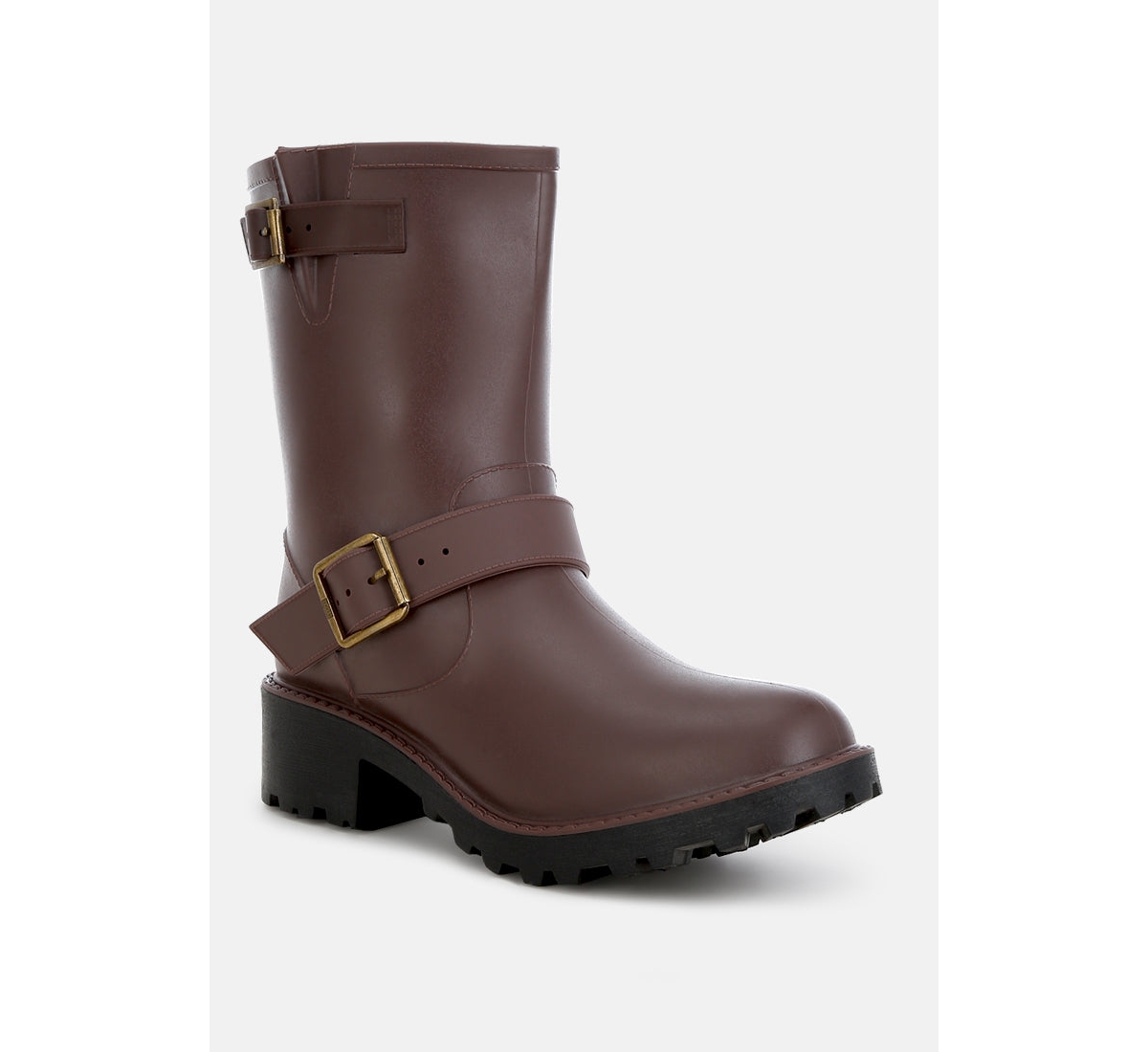 Click here for Anong Harness Detail Calf Boots Women - Brown prices