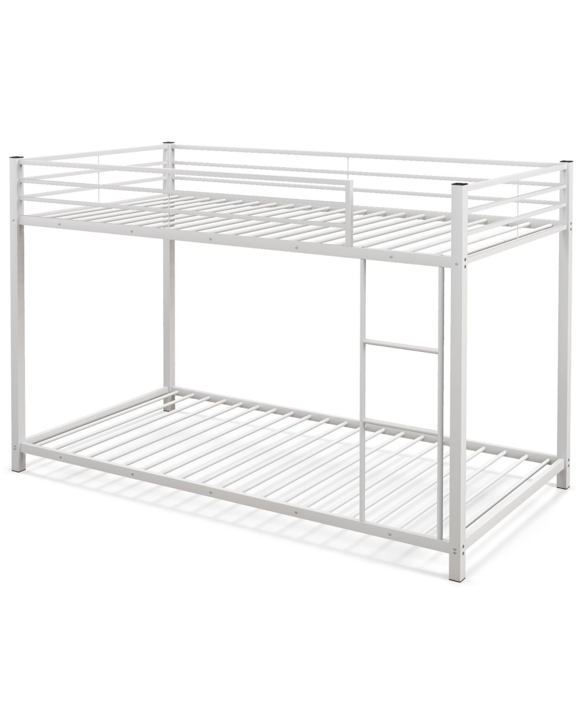 Click here for Sugift Low Profile Twin Over Twin Metal Bunk Bed w... prices