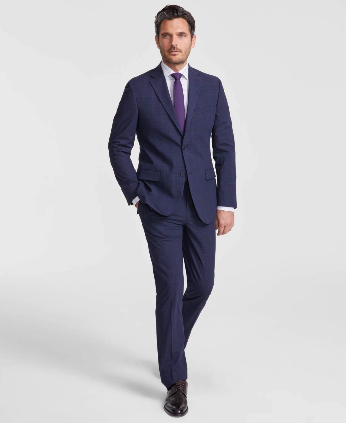 Click here for Dkny Mens Modern-Fit Nested Suit - Navy Blue prices