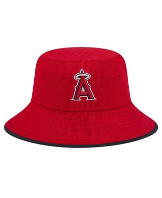 New Era Men's Red Los Angeles Angels Game Day Bucket Hat - Macy's