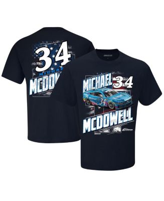 Checkered Flag Sports Men's Navy Michael McDowell RTIC Patriotic Car T ...