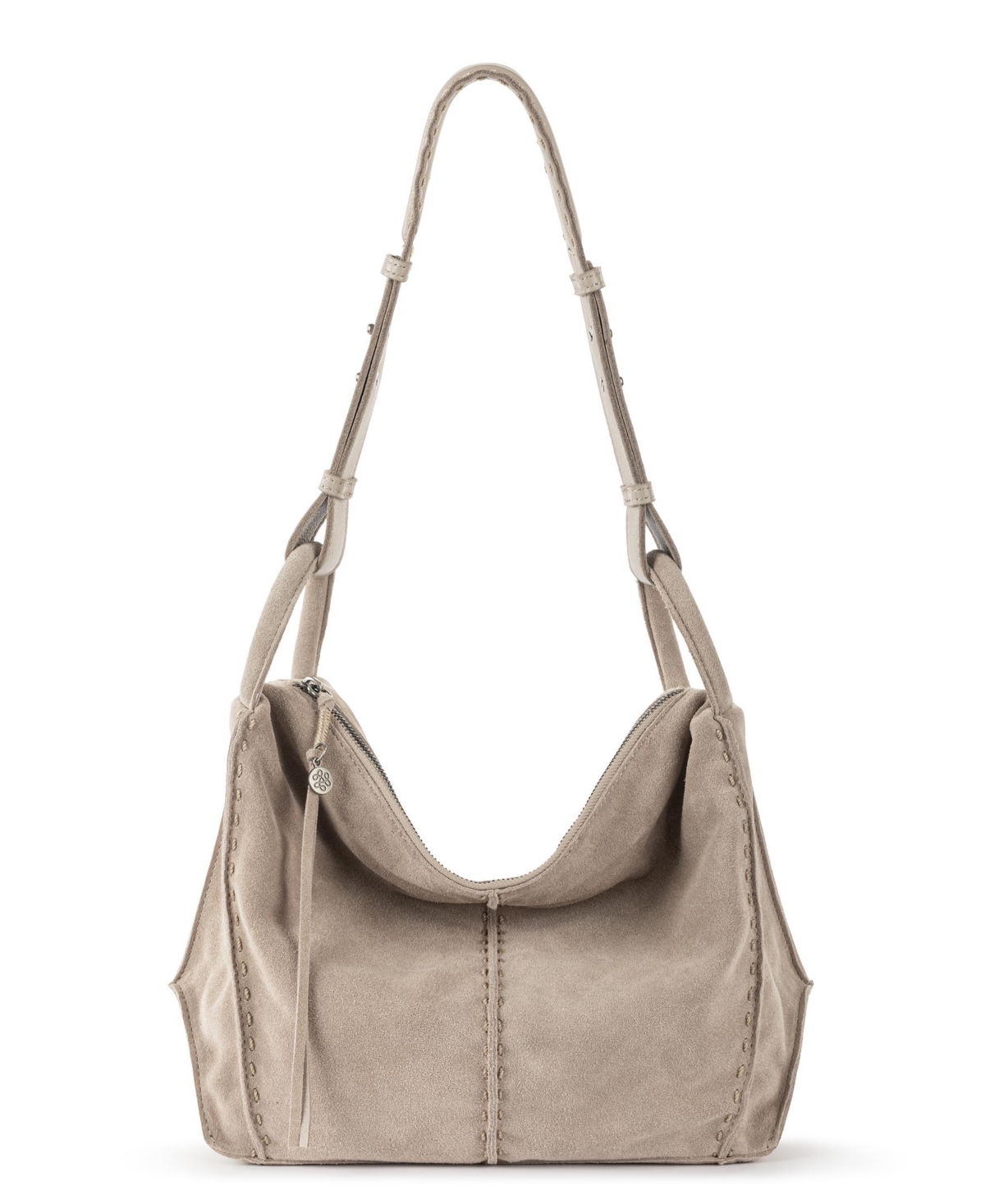 Click here for The Sak Los Feliz Leather Medium Hobo Bag - Sand S... prices
