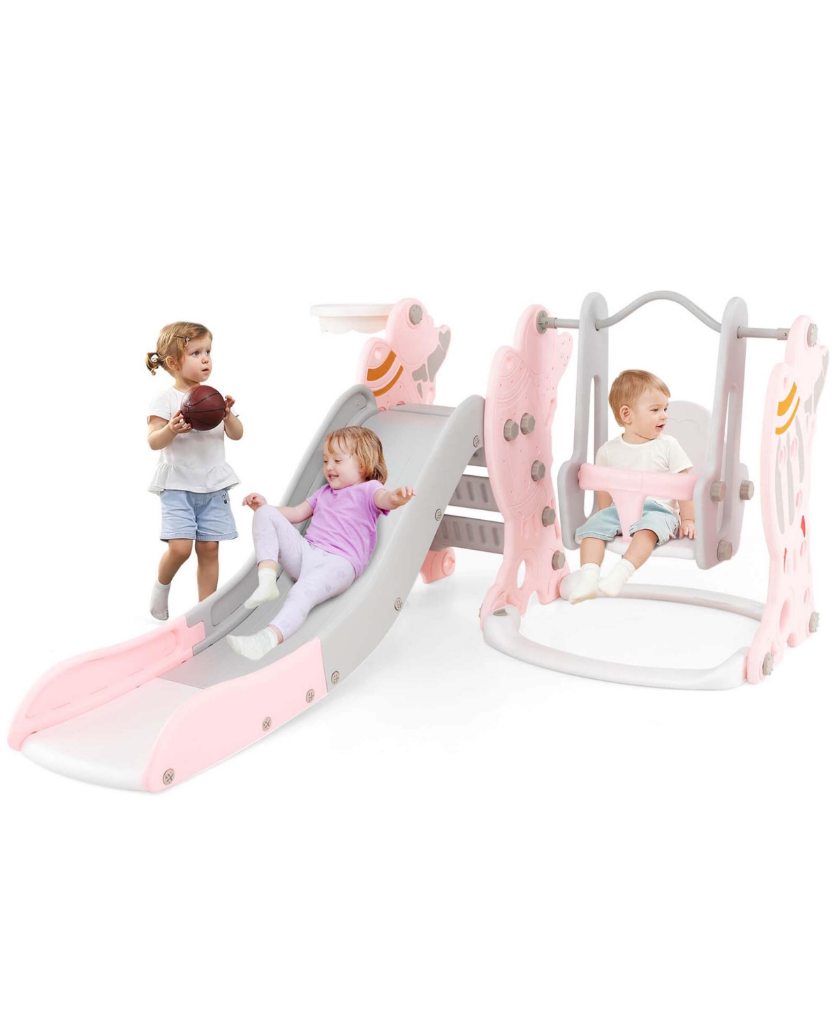 Click here for Costway Boys Slide and Swing Set 4-in-1 Indoor Pla... prices