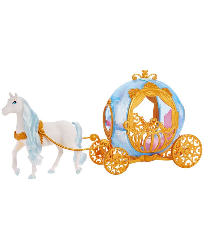 Disney Princess Cinderella’s Rolling Carriage Horse with Brushable Mane ...