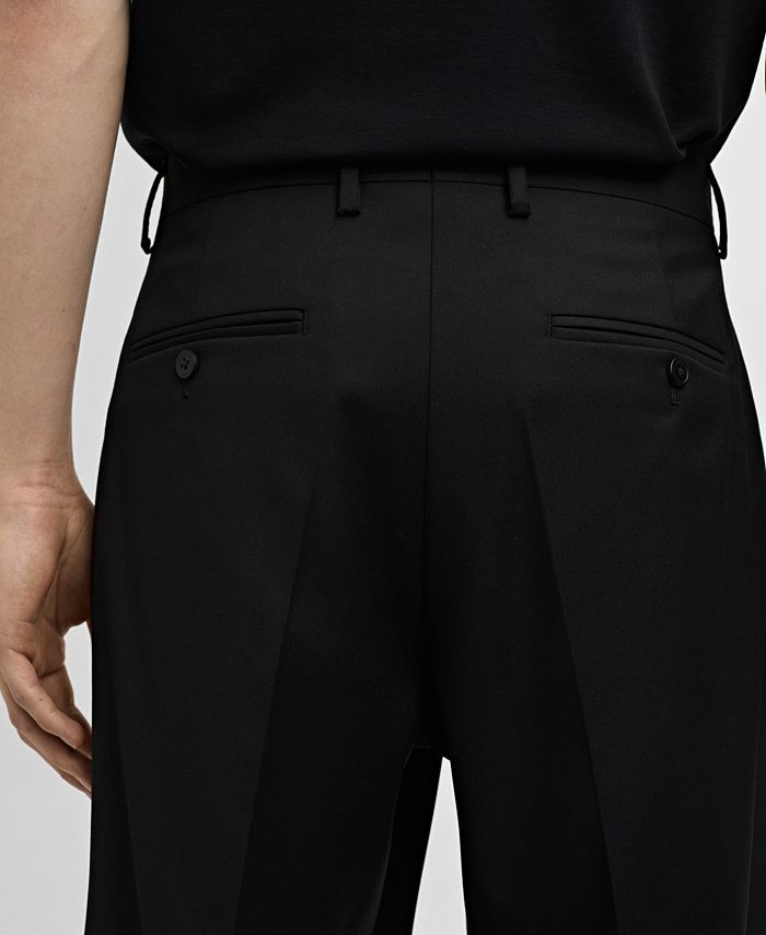 MANGO Men's Regular Fit Suit Pants - Macy's