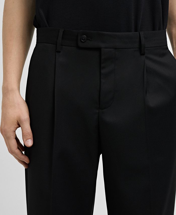 MANGO Men's Regular Fit Suit Pants - Macy's