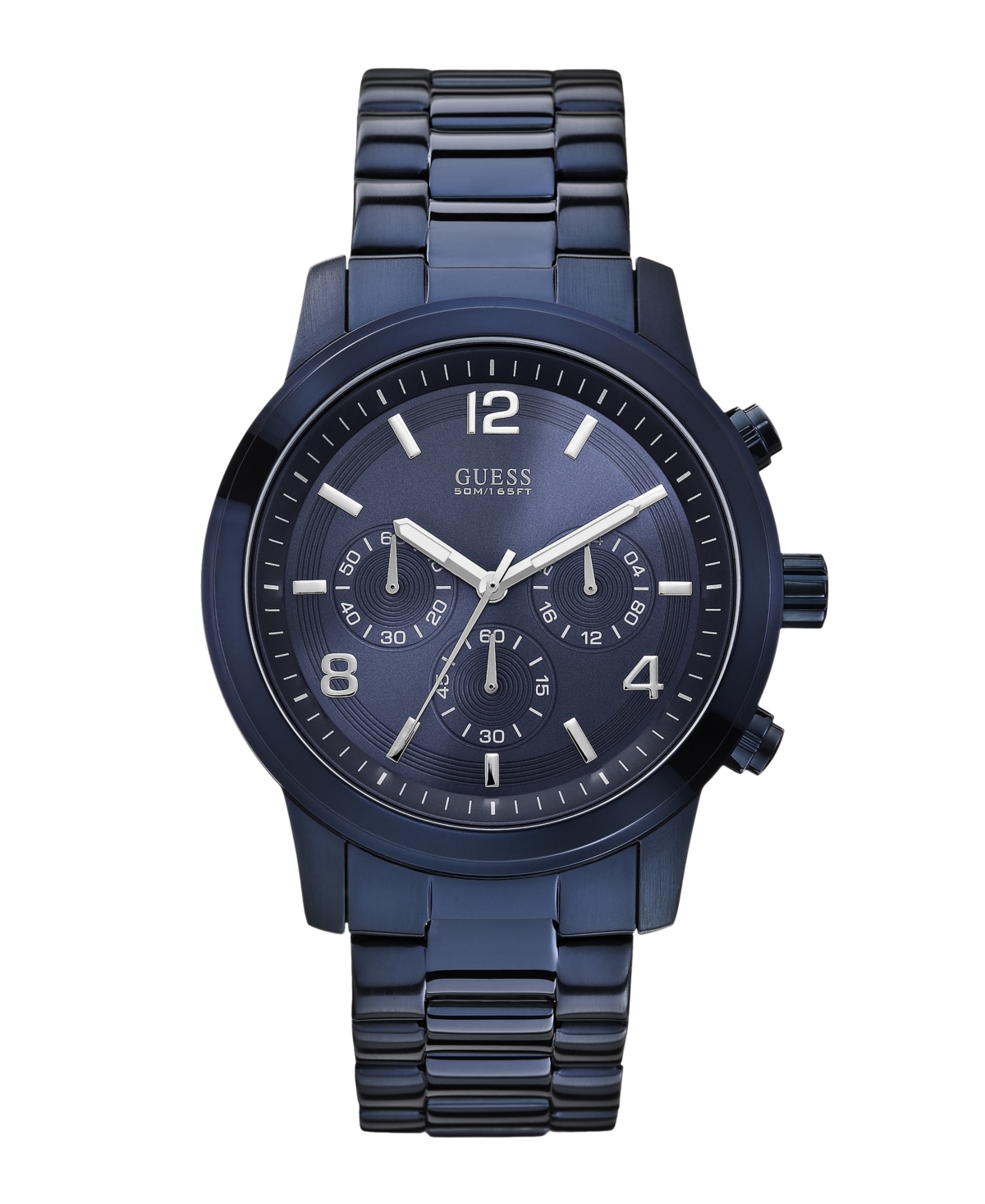 Click here for Guess Mens Analog Blue Stainless Steel Watch  44mm... prices