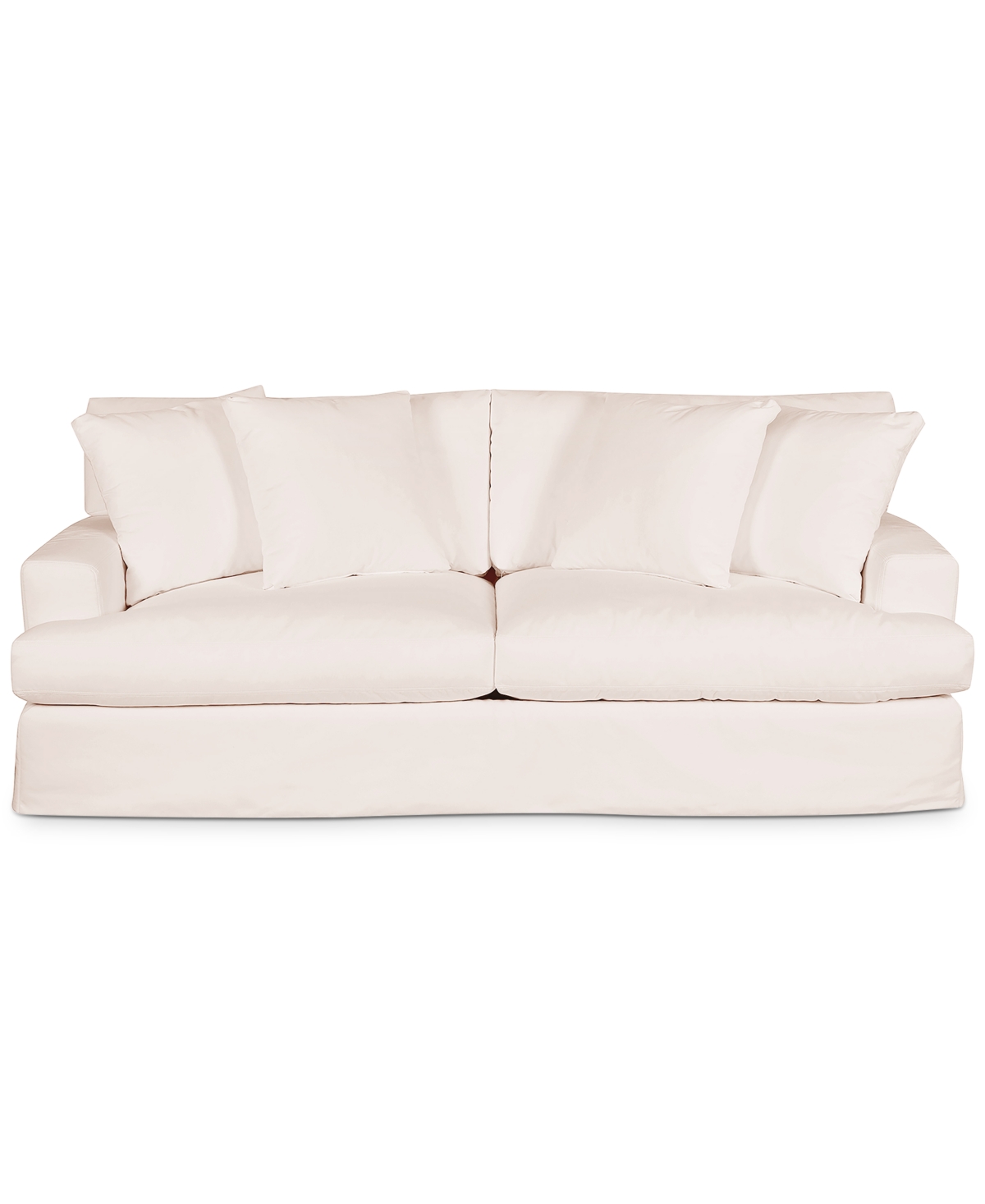 Click here for Brenalee 93 Performance Fabric Slipcover Sofa with... prices