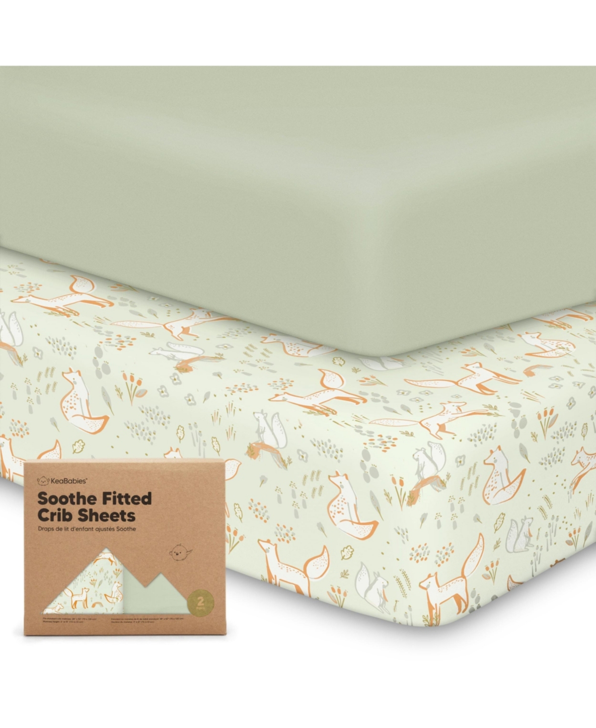 Click here for KeaBabies 2pk Soothe Fitted Crib Sheets Neutral  B... prices