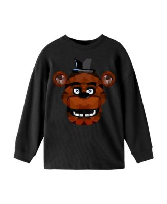 Five Nights at Freddy's Boys FNF FREDDY FACE BLACK LS - Macy's