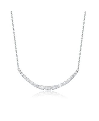 Stella Valentino Sterling Silver White Gold Plated with 1.96ct Lab ...