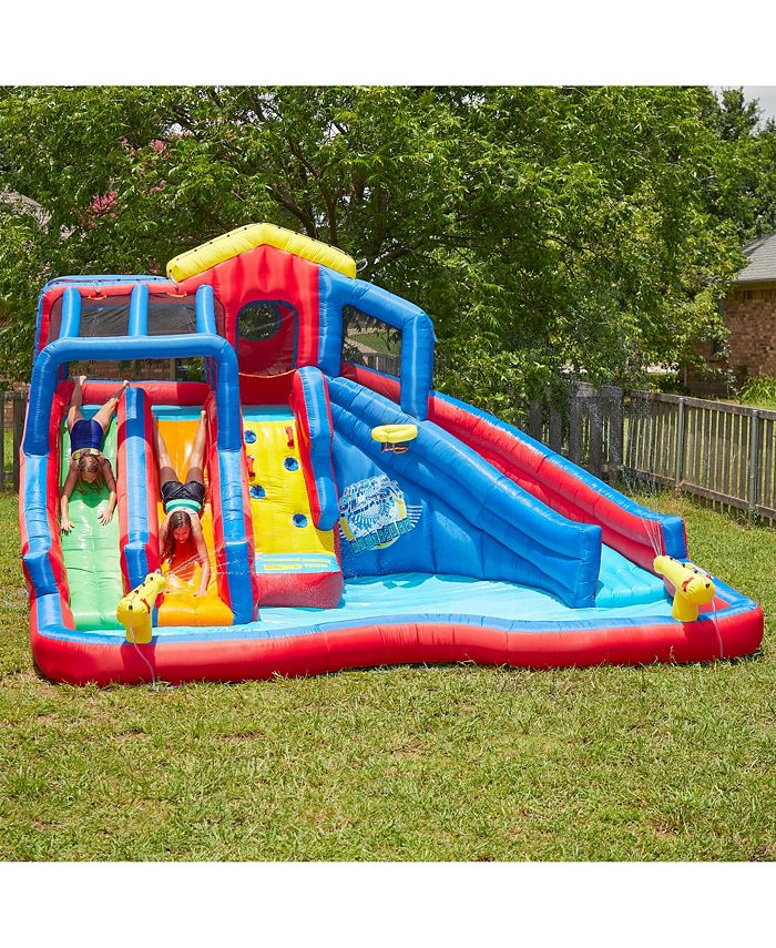 Banzai Hydro Blast Inflatable Play Water Park with Slides and Water ...
