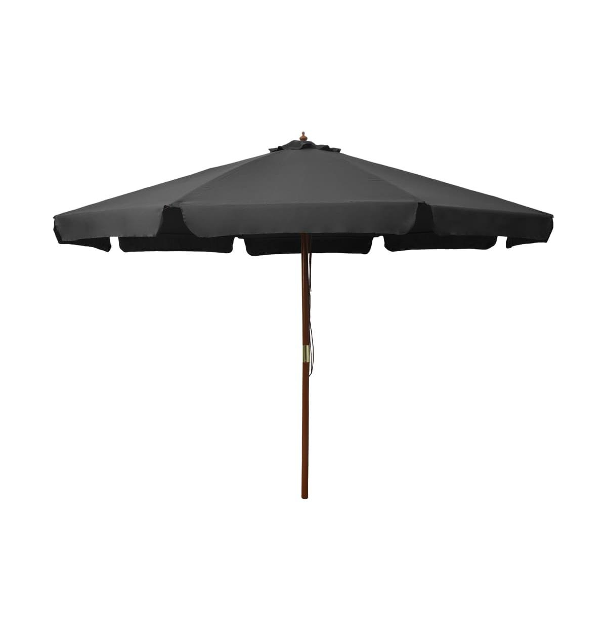 Click here for Garden Parasol with Wooden Pole 129.9 Anthracite -... prices