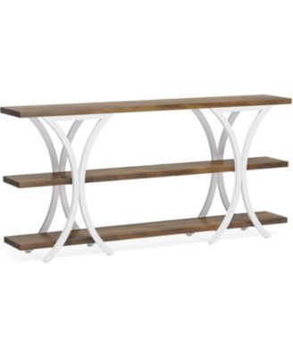Tribesigns 70.8 Inch Narrow Console Table, Long Sofa Table Entry Table ...