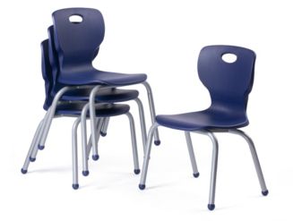 School Student Stack Chair - Luxurious and Comfortable Molded Seat with ...
