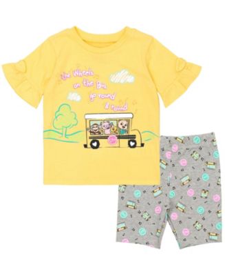 CoComelon Baby Girls JJ Yoyo Tomtom T-Shirt and Shorts Outfit Set to ...