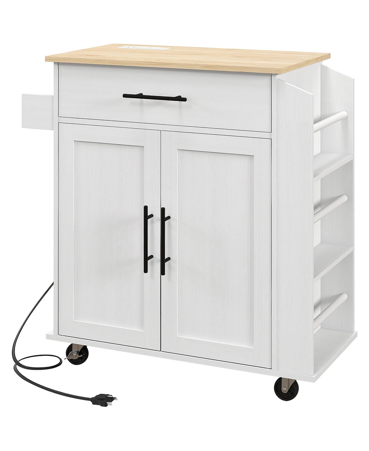 Click here for Homcom Kitchen Island with Storage and Power Outle... prices