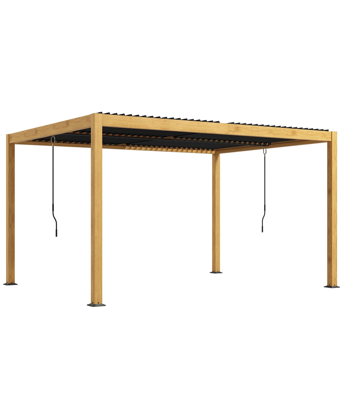 Click here for Outsunny 10 x 13 Aluminum Louve Pergola with Adjus... prices
