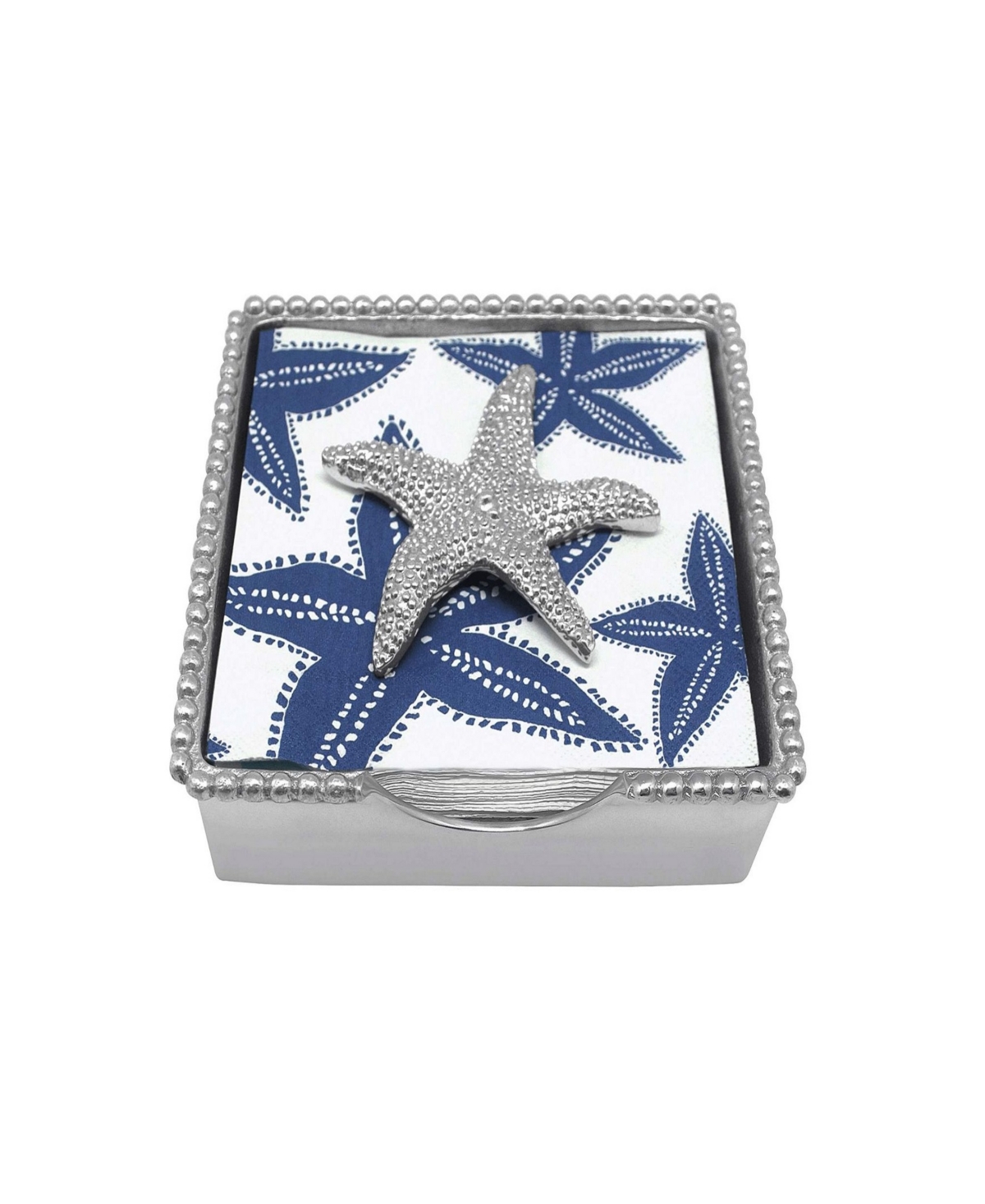 Click here for Mariposa Starfish Beaded Napkin Box Set - Silver prices