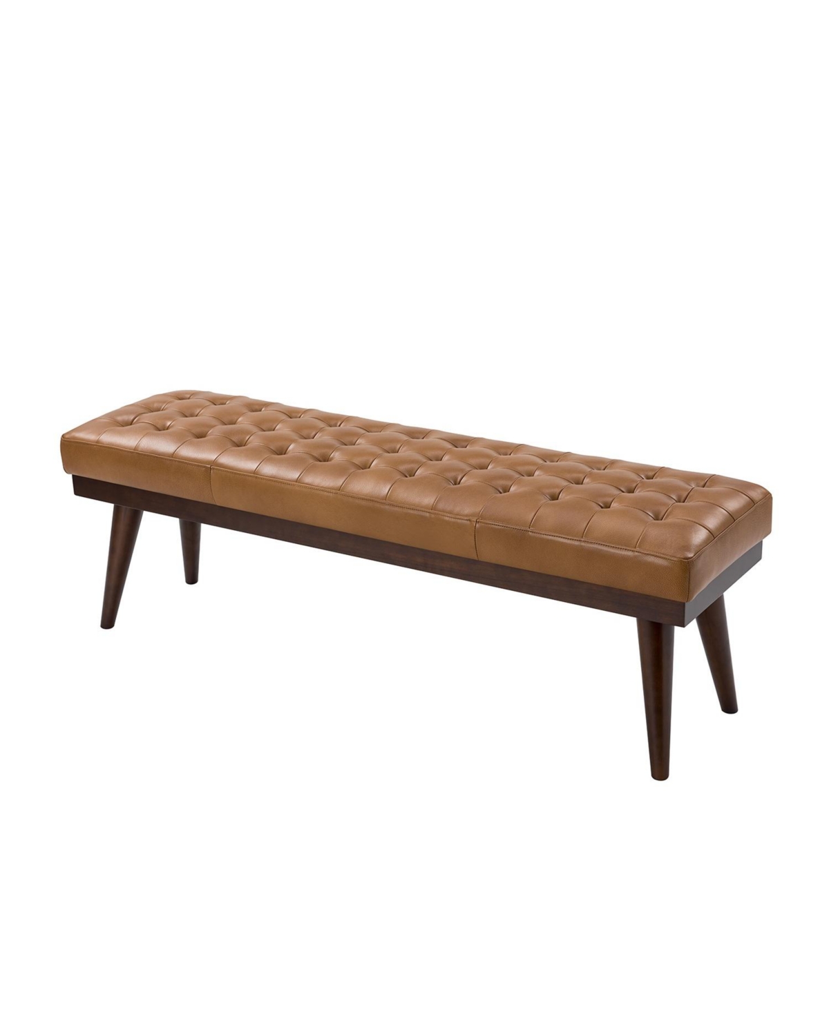 Click here for Terencio 55.5 Wide Bedroom Genuine Leather Bench -... prices