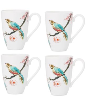 Lenox Chirp Mugs, Set of 4 - Macy's