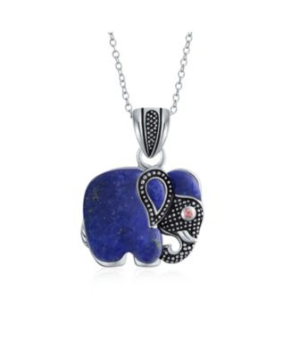 Bling Jewelry Bali Style Indian Elephant Tribal Blue Natural Lapis ...