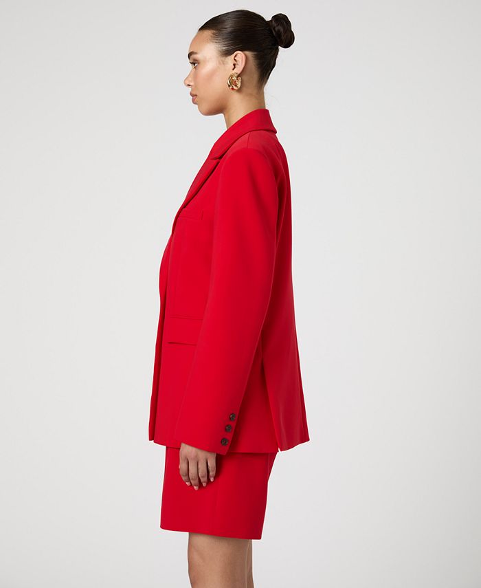 French Connection Women's Azra Long-Sleeve Twill Jacket - Macy's
