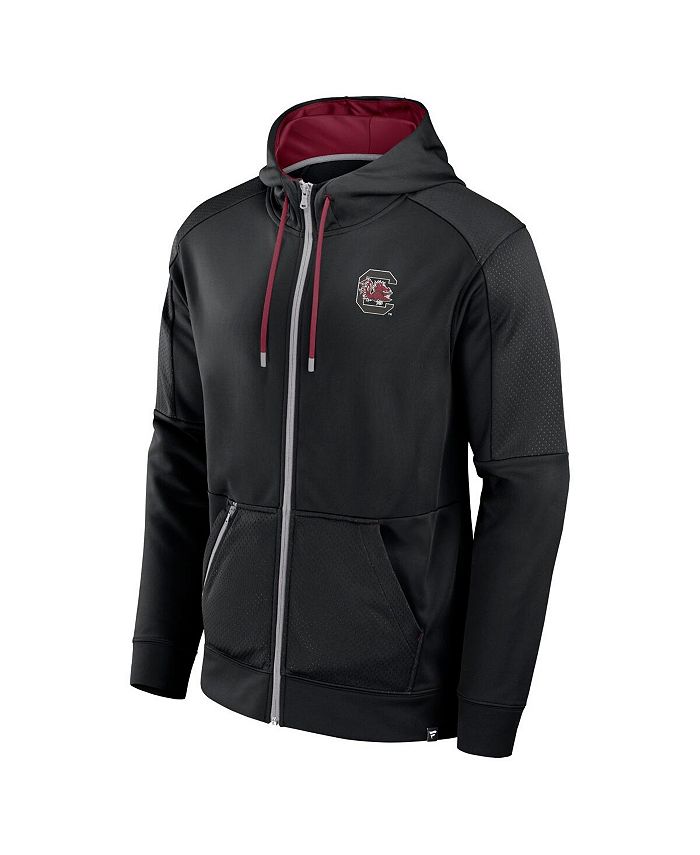 Fanatics Men's Black South Carolina Gamecocks Defender Full-Zip Hoodie ...
