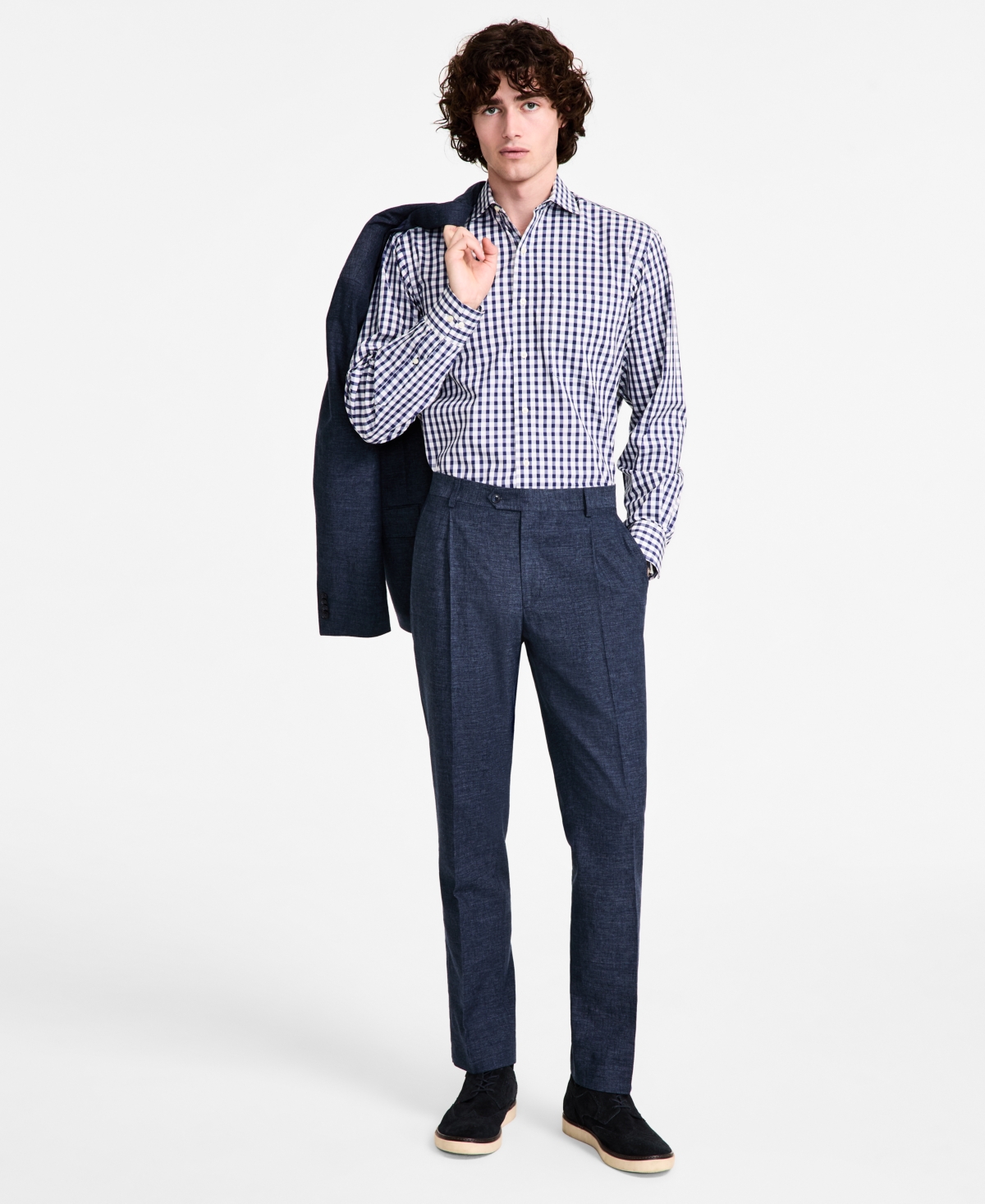 Click here for Tommy Hilfiger Mens Modern-Fit Linen Suit Separate... prices