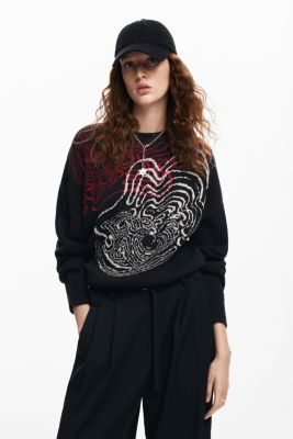 Desigual Women's Wave knit sweater M. Christian Lacroix - Macy's