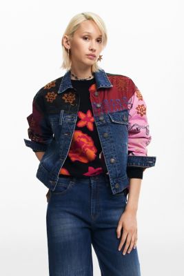 Desigual Women's Patchwork denim jacket - Macy's