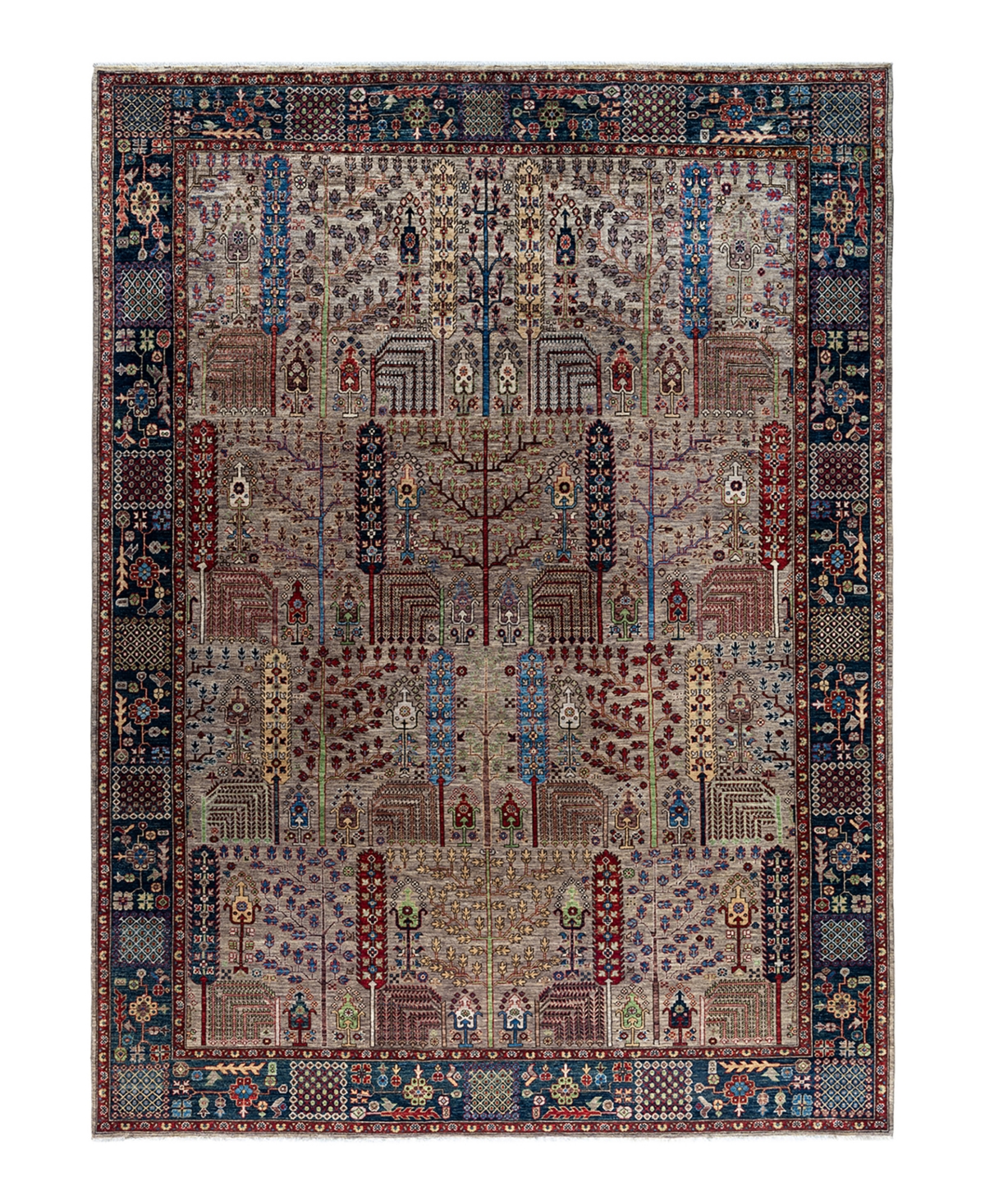 Adorn Hand Woven Rugs Serapi M1993 92x122 Area Rug - Brown