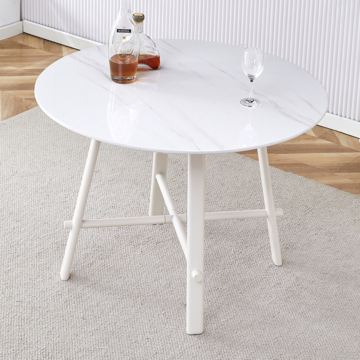 Click here for Streamdale Furniture Modern White Circular Dining... prices
