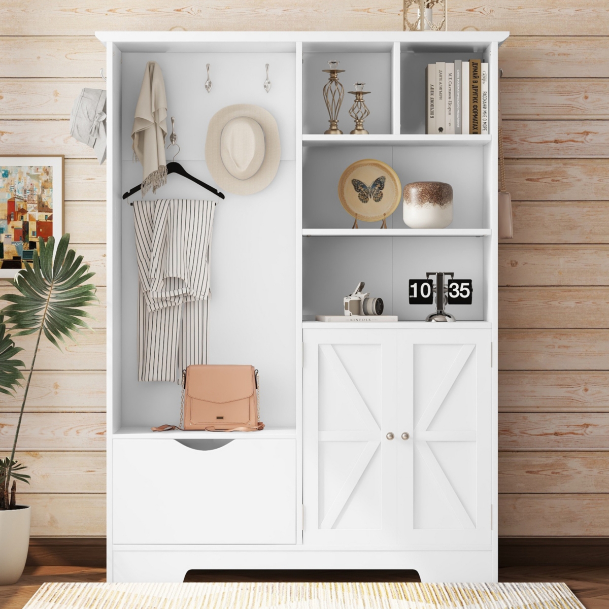 Click here for Multi-Purpose Hall Tree with Storage and Bench - S... prices