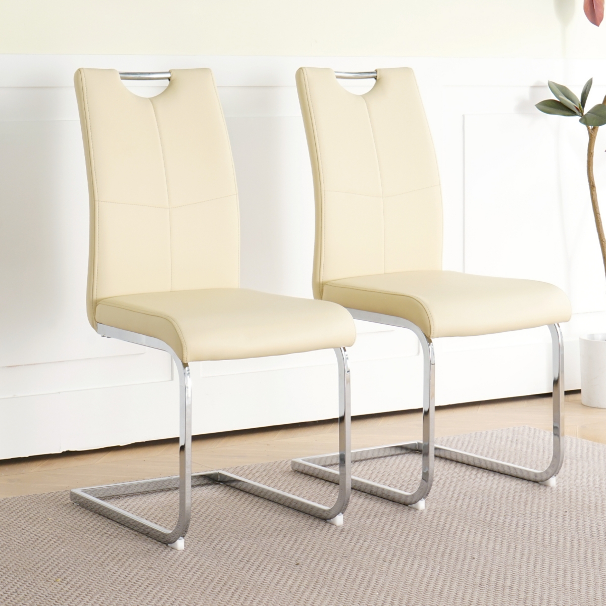 Click here for Streamdale Furniture Pu Upholstered Dining Chair (... prices