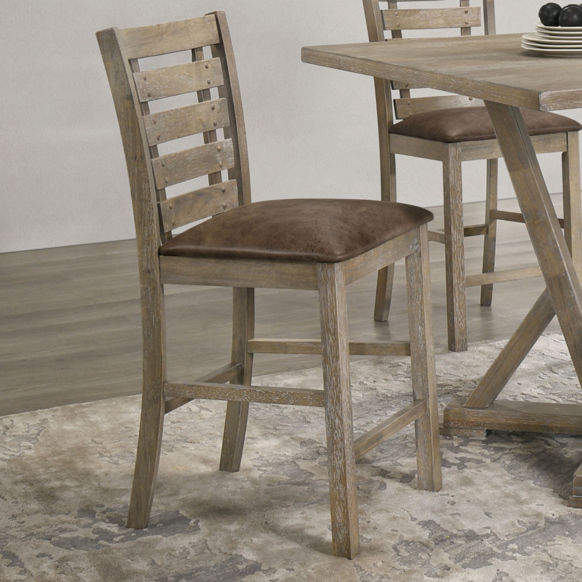 Click here for Streamdale Furniture Rustic Farmhouse Ladderback D... prices