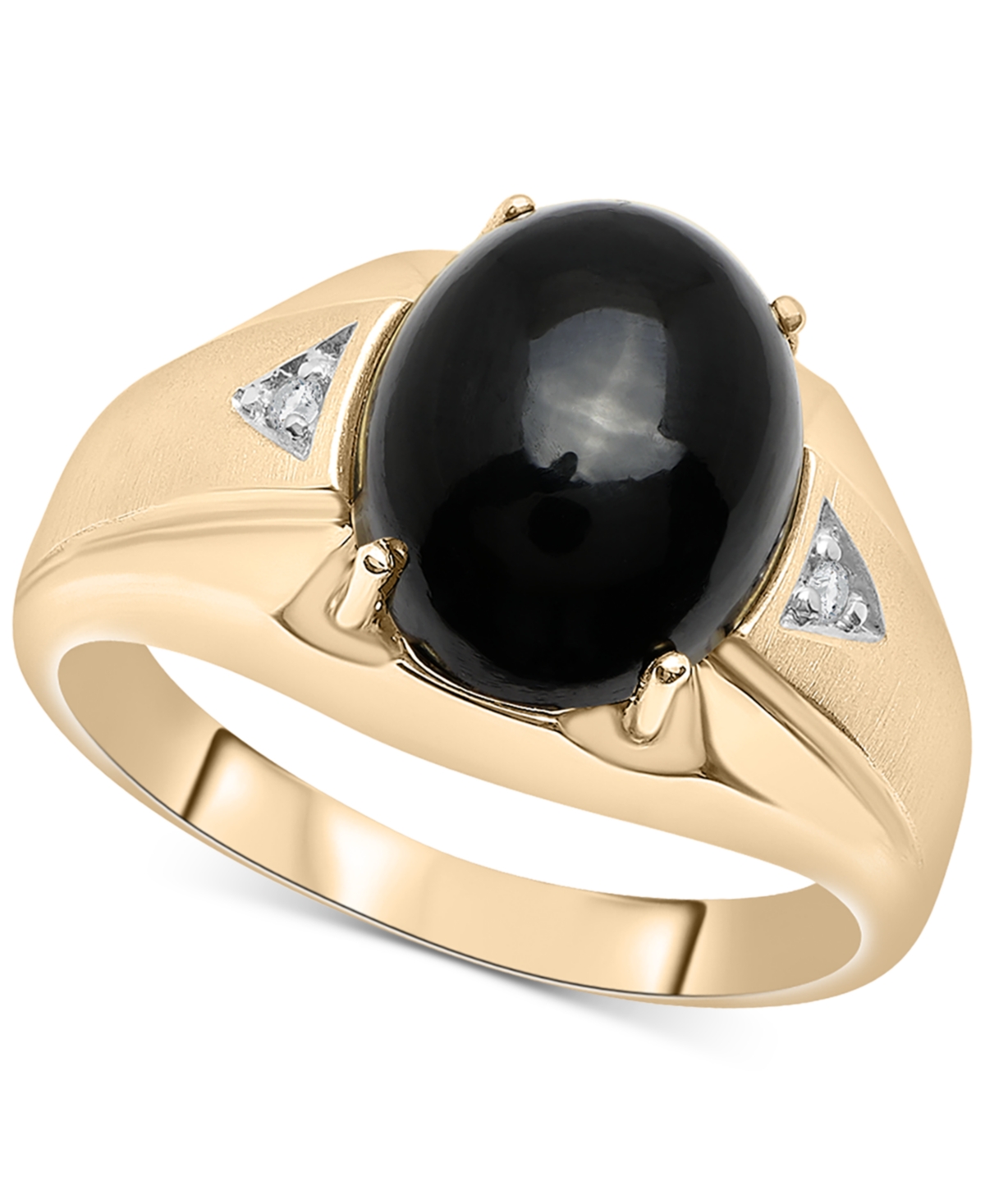 Click here for Mens Onyx & Diamond Accent Cabochon Classic Style... prices