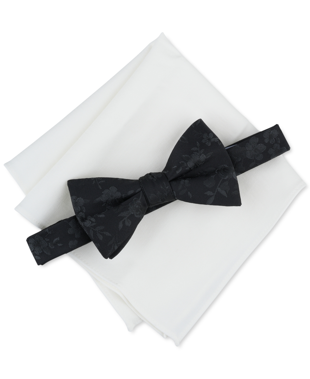 Click here for Bar Iii Mens Alton Floral Bow Tie & Solid Pocket S... prices