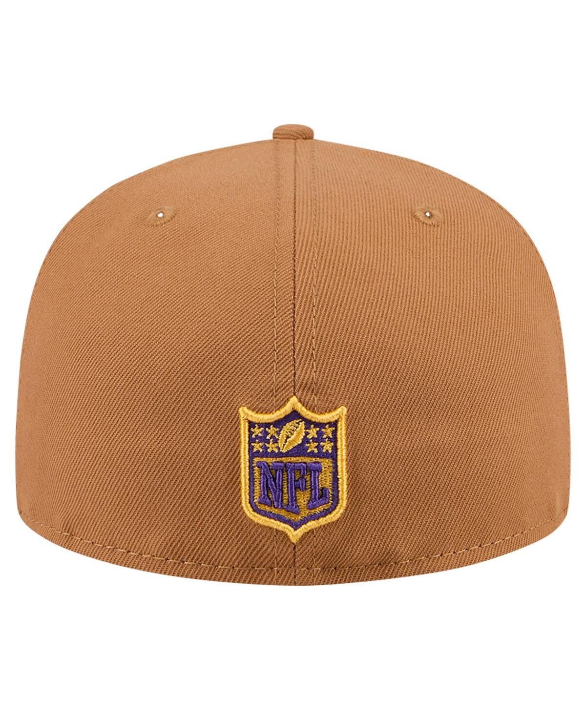 New Era Men's Tan Minnesota Vikings Color Pack 59fifty Fitted Hat With ...