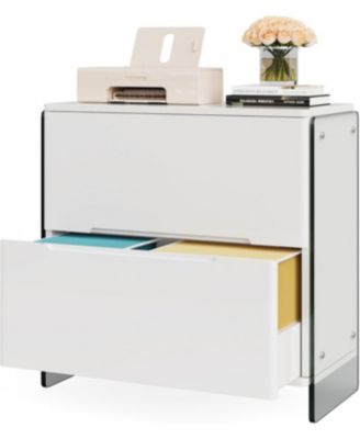 Tribesigns 2-Drawer File Cabinet, Lateral Filing Cabinet for A4/Letter/Legal Size, Office ...