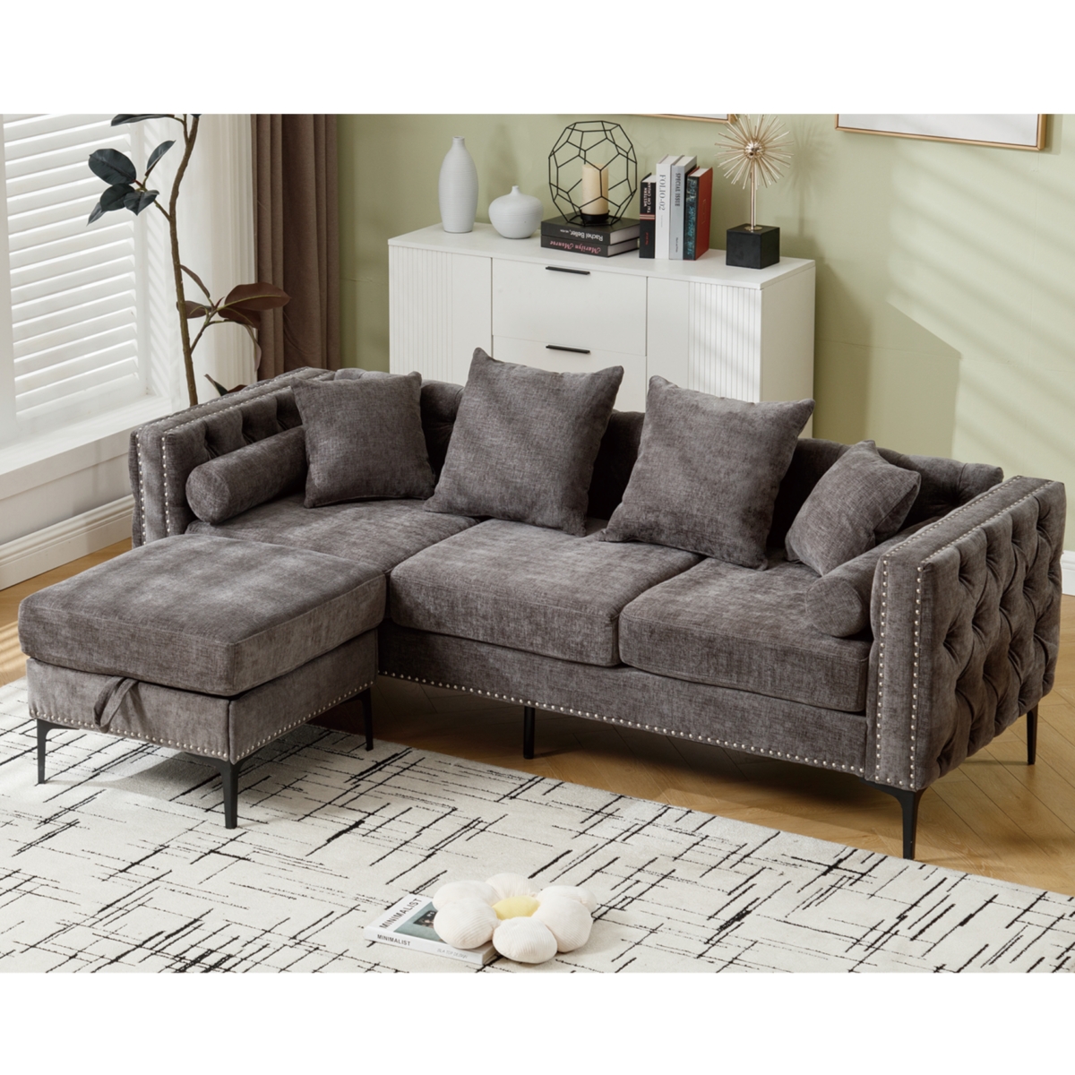 Click here for Streamdale Furniture Modern Tufted L-Shaped Sectio... prices