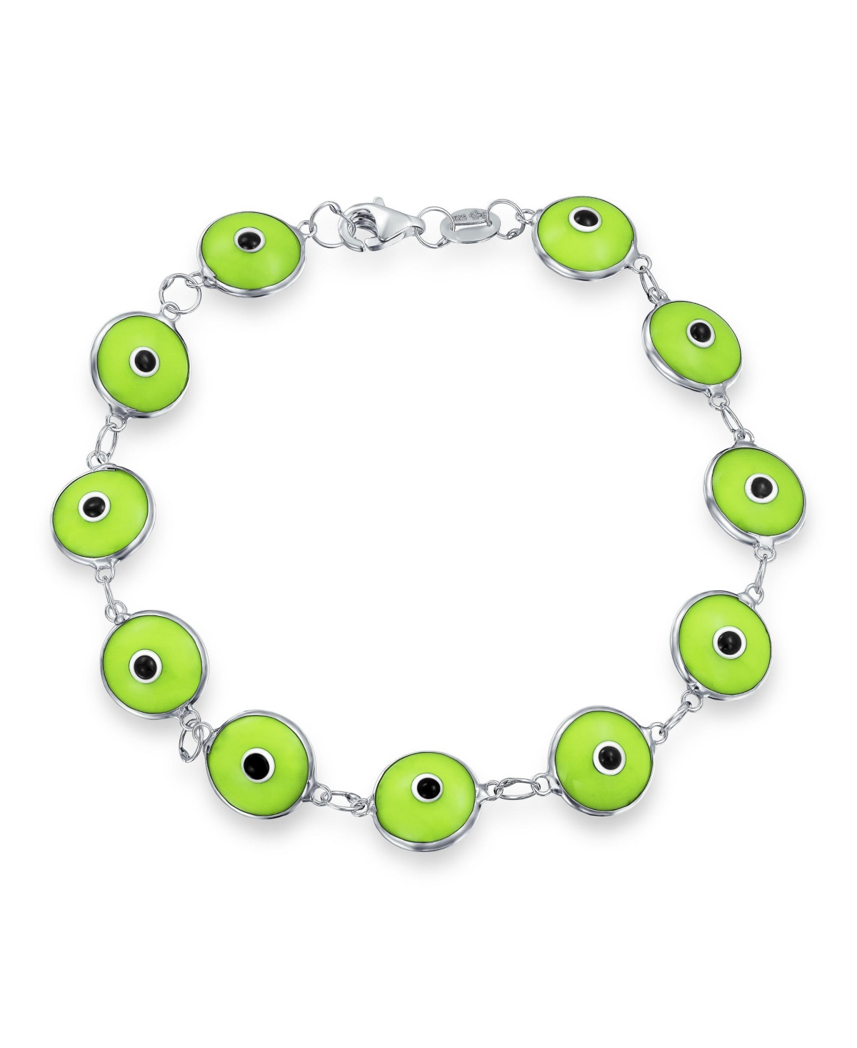 Click here for Bling Jewelry Multicolor Evil Eye Strand Bracelet... prices