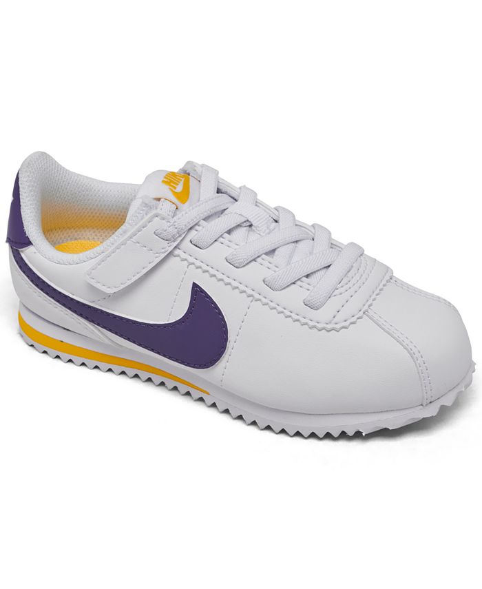 Nike Little Kids' Cortez EasyOn Casual Sneakers from Finish Line - Macy's