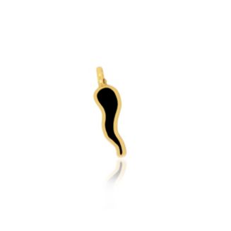 The Lovery Onyx Horn Charm 14K Gold - Macy's