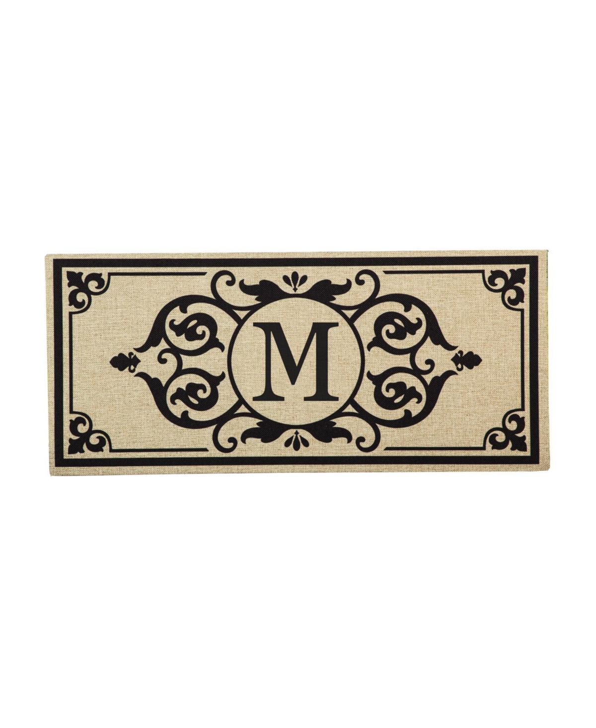 Click here for Evergreen Cambridge Letter M Monogram Burlap Sassa... prices