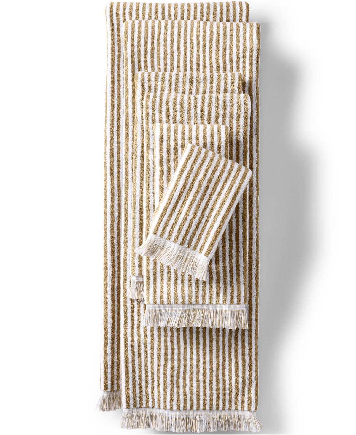 Click here for Lands End Cotton Yarn-dyed Stripe 6-Piece Bath Tow... prices