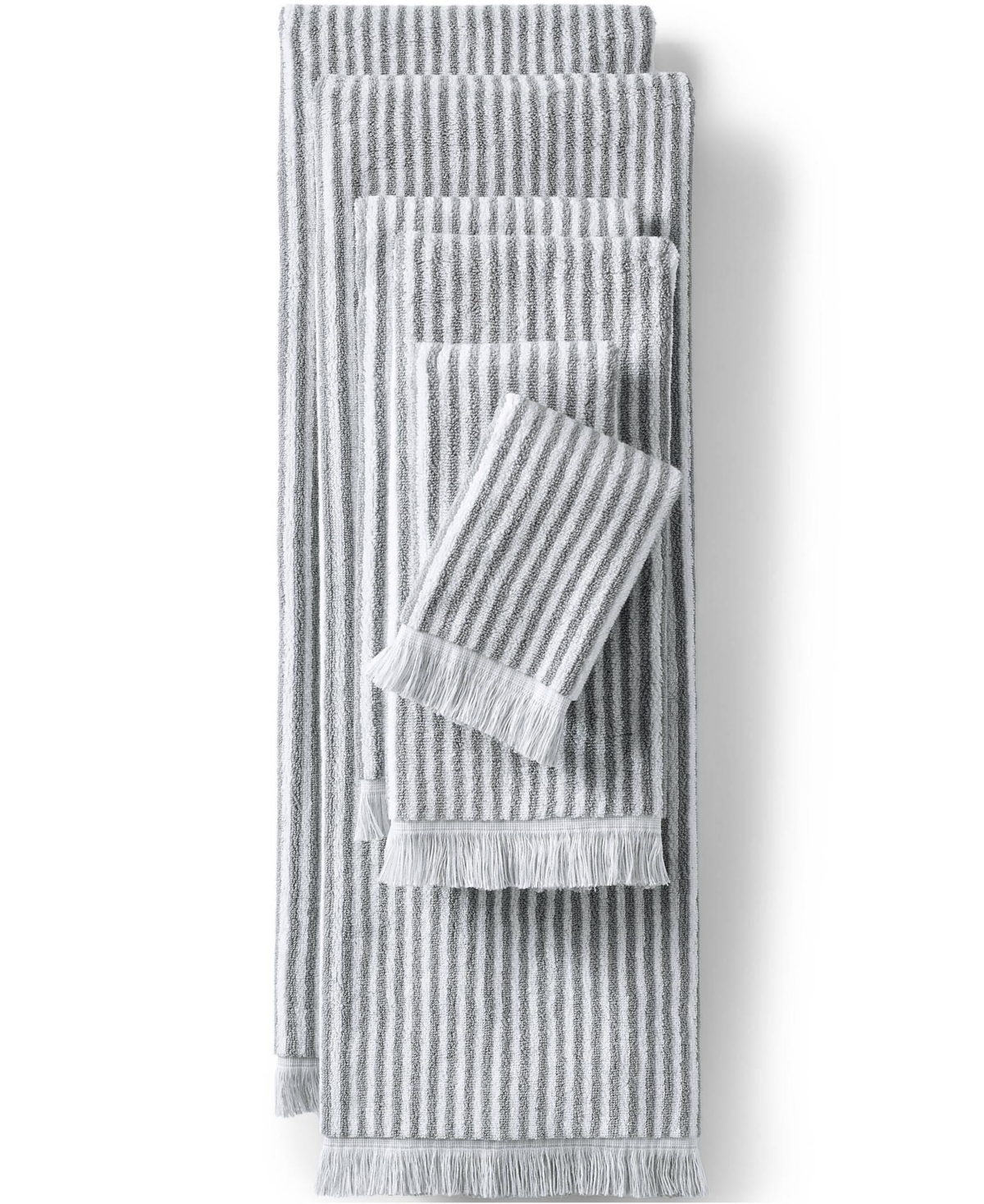 Click here for Lands End Cotton Yarn-dyed Stripe 6-Piece Bath Tow... prices