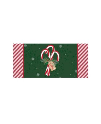 Evergreen Candy Cane Sassafras Indoor Outdoor Switch Doormat 1'10"x10 ...